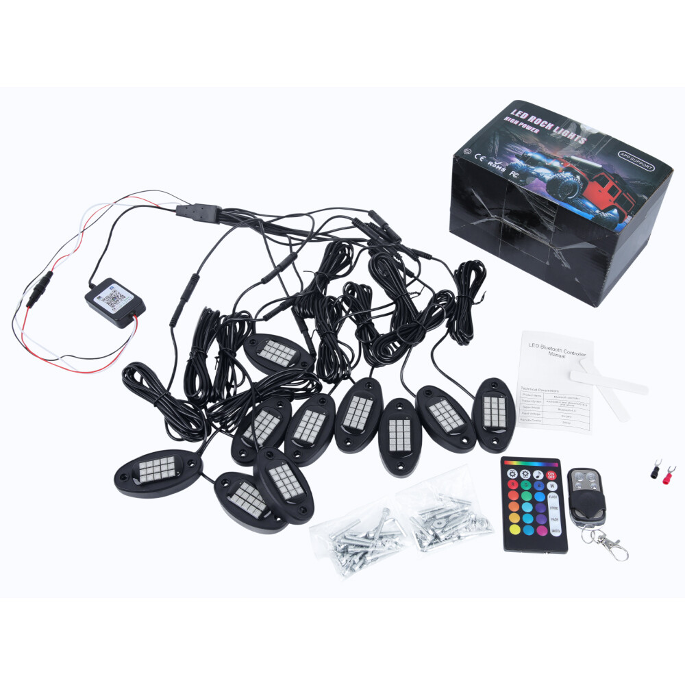 For RAM 1500 2500 3500 Pods RGB LED Neon Rock Lights Underglow Wheel ...