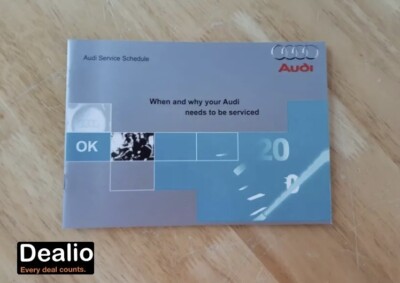 AUDI SERVICE BOOK STAMPED COVERS ALL MODELS A1 A3 S3 A4 A5 A5 Q3 Q5 Q7 ...