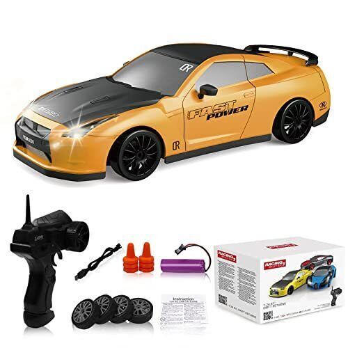1:24 Nissan GTR R35 Remote Control RC Car Model 4WD High Speed Drift ...