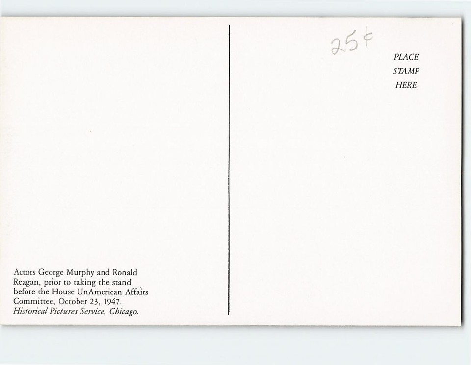 Postcard Actors George Murphy and Ronald Reagan | eBay UK