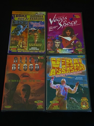 Troma 1990’s Sci-Fi 4 DVD Lot! 5 Films! Cybernator, Digital Prophet ...