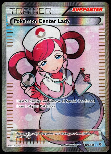 Pokemon Card - Pokemon Center Lady Flashfire 105/106 Full Art | eBay
