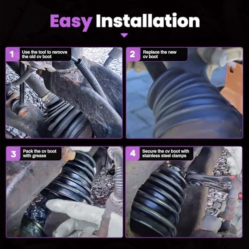Upgrade CV Axle Boot Kit - 2 Pack | High-Durability Neoprene Rubber ...