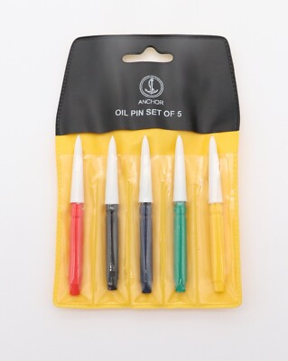 Precision Watch Clock Dip Oiler Set of 5 Assorted Sizes Pins NEW Oil ...