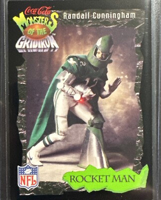 Randall Cunningham "Rocket Man" 1994 Coke Monsters of the Gridiron #24 ...