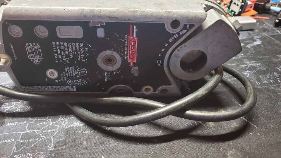 DELTA CONTROL PRODUCTS DCS24-62-T ACTUATOR, 24VAC/DC, 62"# 90 degree ...
