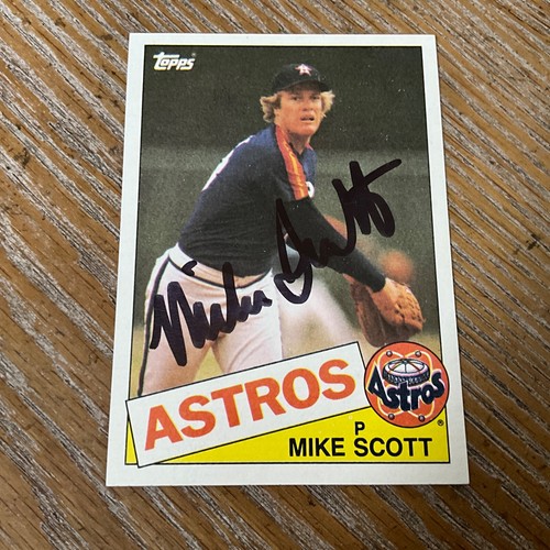 AUTOGRAPHED 1985 Topps MIKE SCOTT. #L-1 | eBay
