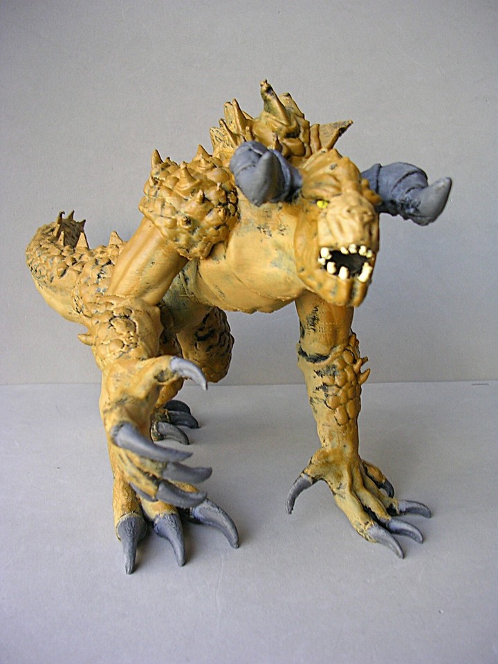 Fallout Deathclaw 3D Printed Figure Custom Painted 6" Tall | eBay
