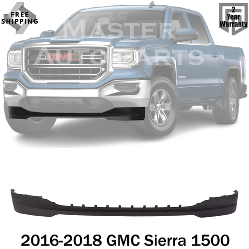 Front Bumper Lower Valance Air Deflector Textured For 2016-2018 GMC ...