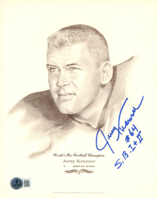 Jerry Kramer Signed Green Bay Packers 8x10 Photo SB I, II Beckett 47839 ...