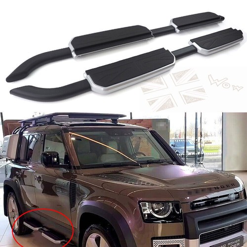 Fits for Land Rover Defender 110 130 2020-2025 Running Board Nerf Bar ...