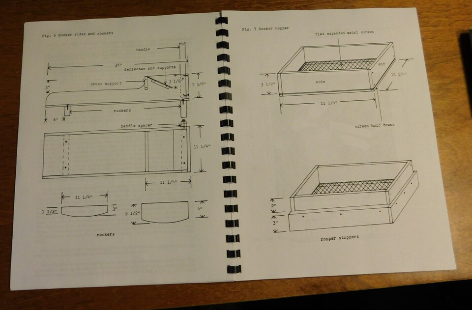 Sam Raddings book of plans, how to build sluices, rocker boxes, dry ...