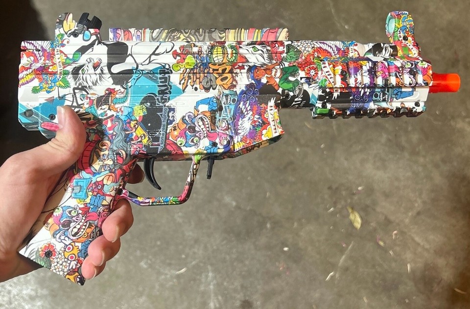 MP5K Electric Soft Gel Water Bullet Gun, Toy Rifle Long Range ...