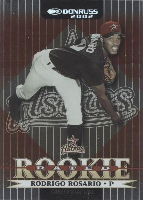 2002 Donruss - Rated Rookie Rodrigo Rosario #164 Career Stat Line /313 ...
