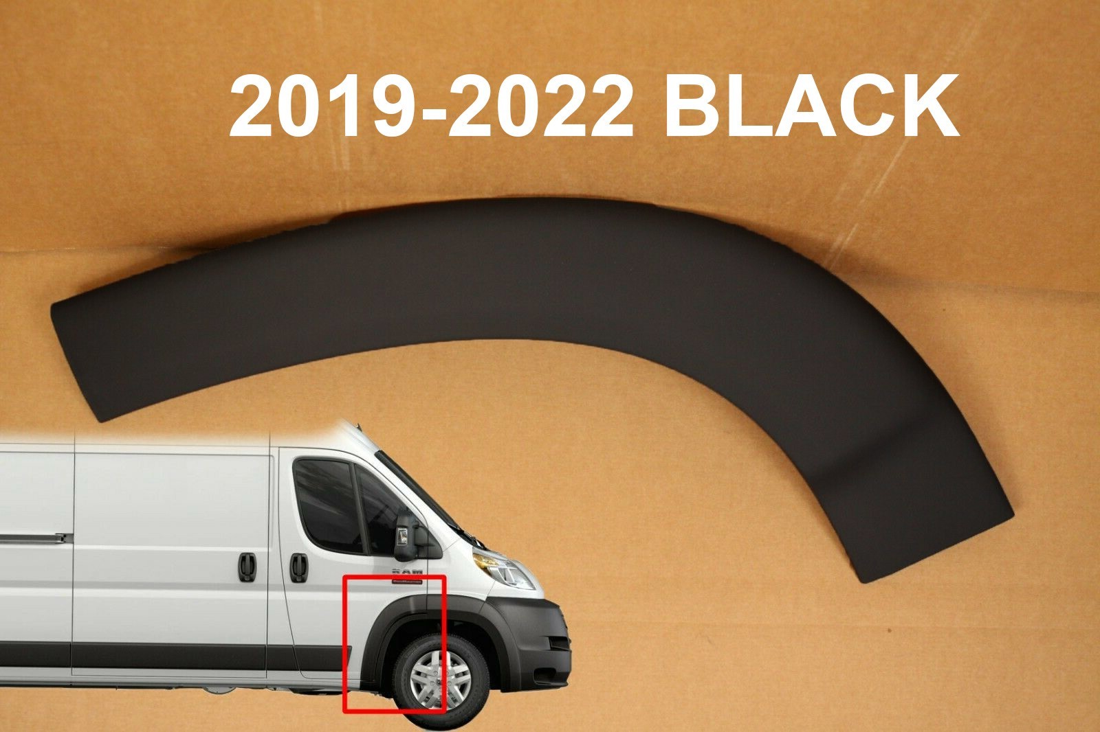 FOR DODGE RAM PROMASTER 2019-2025 FRONT MOLDING WHEEL TRIM FENDER FLARE ...