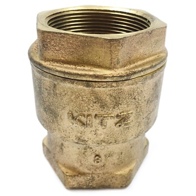 Kitz #36 Bronze Check Valve, 2" NPT Threaded, 250WOG, Silent Type, FPM ...