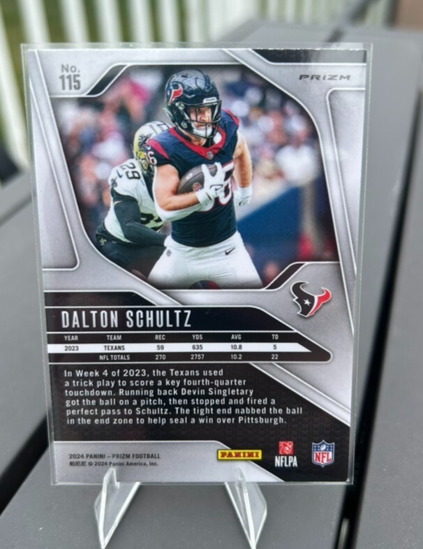 2024 Panini Prizm - Dalton Schultz #115 - ORANGE LAZER - Houston Texans | eBay
