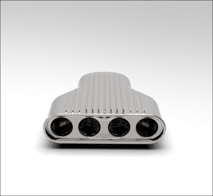 1:18 Cal Custom Hilborn Style Finned Aluminum Vintage Air Scoop 3d ...