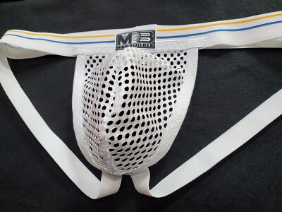 Slim Pouch White Mesh Jockstrap, See-Through Jock, Retro Athletic ...