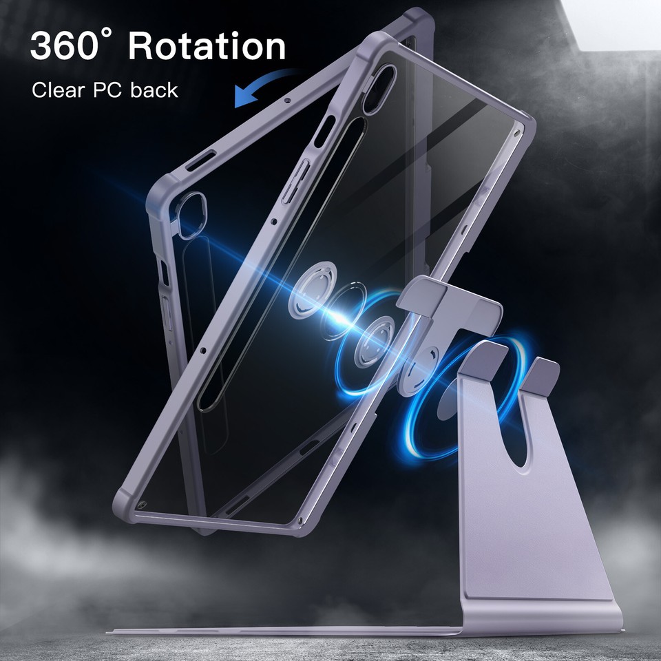 JETech Rotating Case for Samsung Galaxy Tab S10 Lite / S10 FE / S9 FE ...