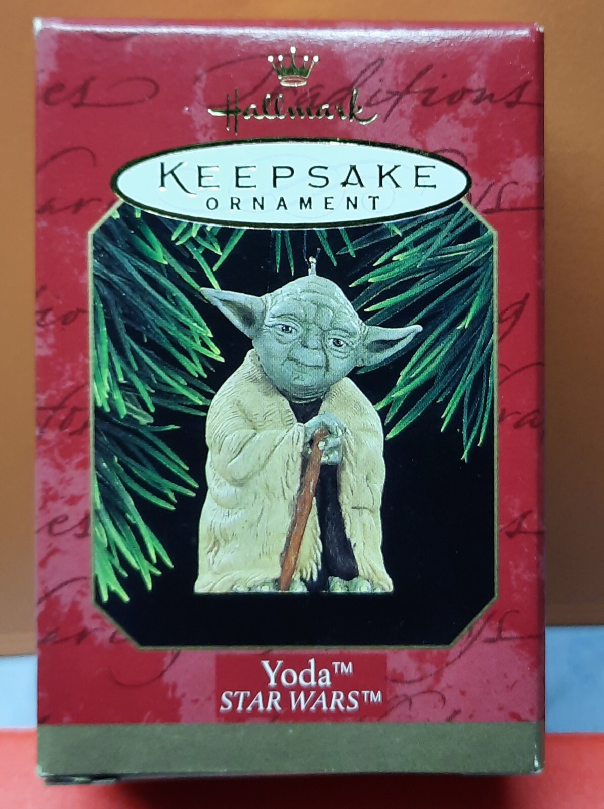 Vintage Hallmark Keepsake ornament Star Wars Yoda 1997 & Luke Skywalker ...
