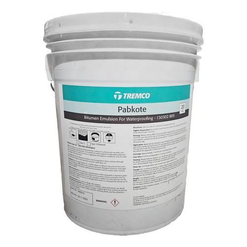 Pabkote #3 20L Brushable Water Based Bitumen Emulsion Odour Free Non ...