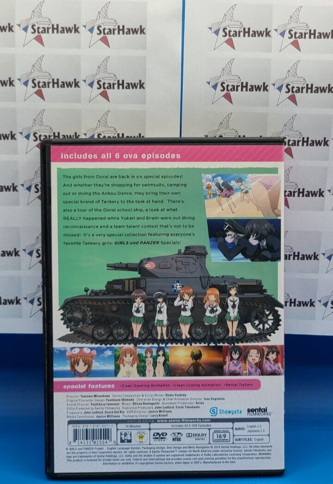 Girls & Panzer OVA Special 6 episodes DVD's 814131015549 | eBay