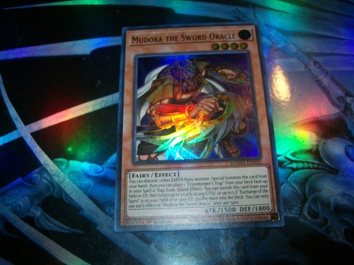 Mudora the Sword Oracle 1st Edition Ultra Rare MAMA-EN026 Yu-Gi-Oh! | eBay