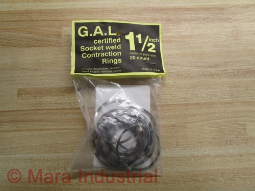 Gap-A-Let ZZ10404 Socket Weld Contraction Rings Diameter 1"-1/2" (Pack ...