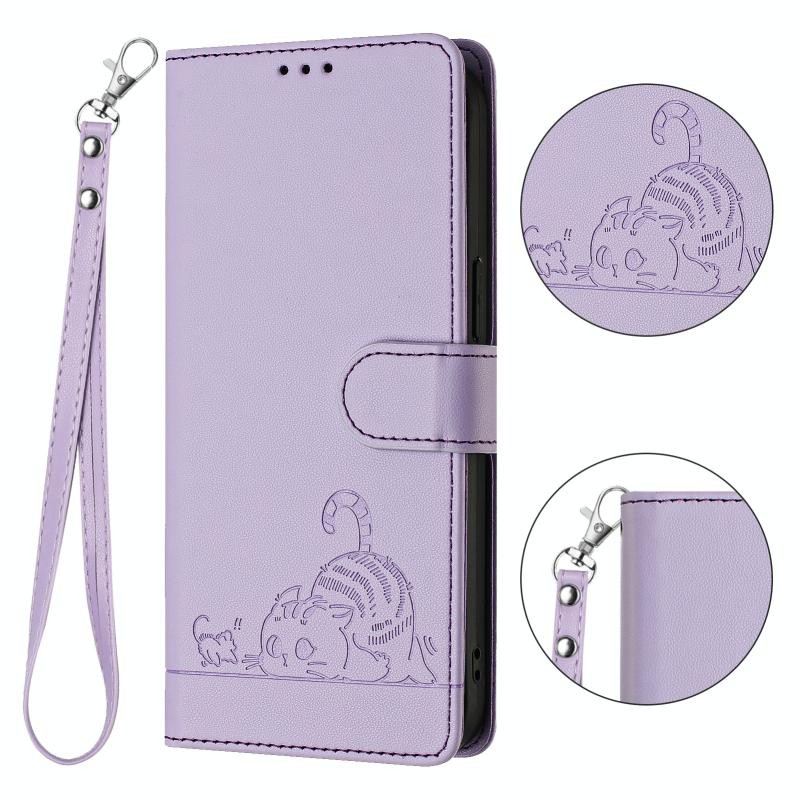 PU Leather RFID Blocking Case with Strap for Xiaomi Redmi Note 13 Pro+ ...