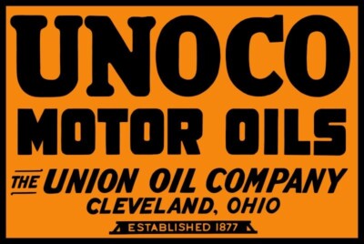 Union Oil Company of Cleveland UNOCO Motor Oil NEW Sign: 12x18" USA ...