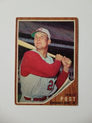 WALLY POST 1962 TOPPS BASEBALL CARD #148 CINCINNATI REDS | eBay
