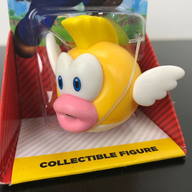 Super Mario EEP Cheep Figure Toy Yellow Jakks Pacific World of Nintendo ...