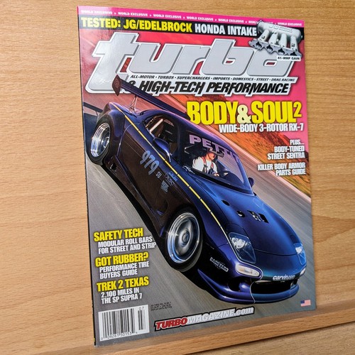 Turbo & High-Tech Performance Magazine July 2002 Mazda RX-7 MINT No ...