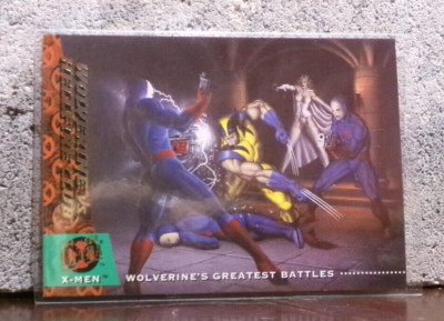 CARD STRAIGHT FROM PACK TO PENNY SLEEVE WOLVERINE VS. HELLFIRE CLUB | eBay