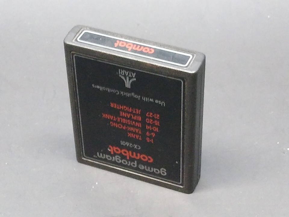Combat Atari 2600 Video Game Cartridge CX-2601 Biplane Tank Pong Jet ...