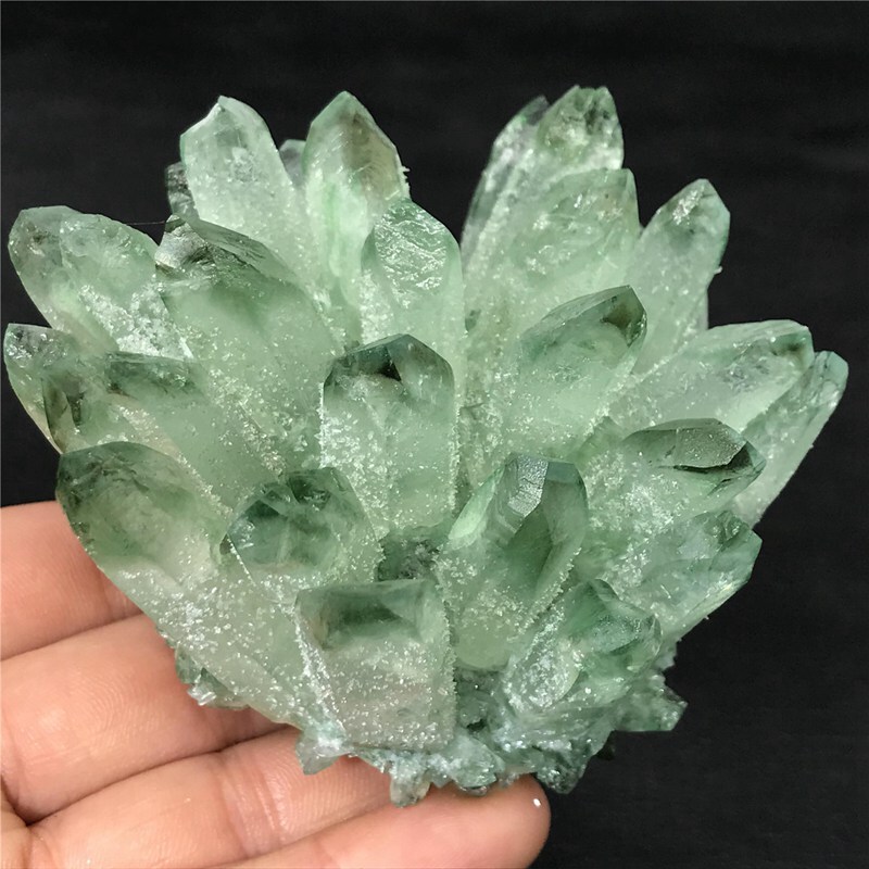 310g Natural green Quartz Cluster Quartz Crystal Point Specimen | eBay