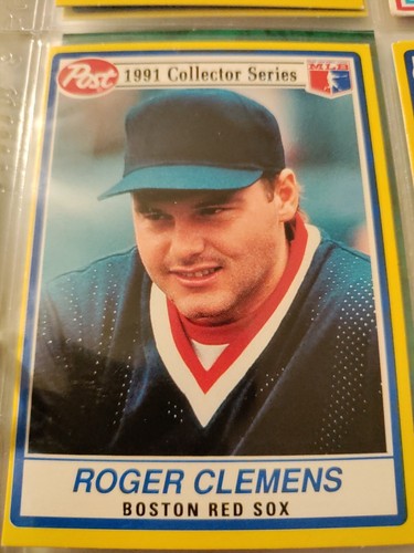 1991 Post Cereal Roger Clemens Boston Red Sox #12 Error Card | eBay