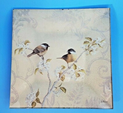 JILL SCHULZ MCGANNON CNI DESIGN BY ART IN MOTION ART GLASS 4 PLATES 9 ...