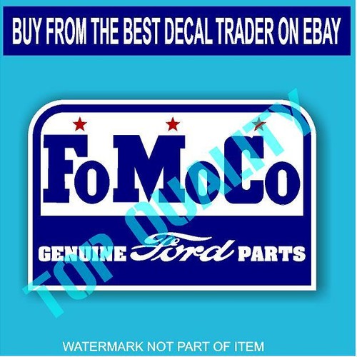 VINTAGE FoMoCo DECAL STICKER RETRO FORD AMERICANA HOT ROD RAT ROD ...