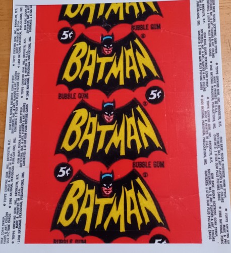 1966/ 67 Topps BATMAN 5 cent Wrappers -REPRINTS ( Lot of 4)☆☆SPECIAL ...
