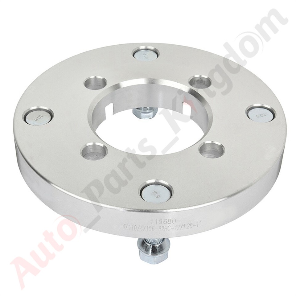 2p 1" Wheel Adapters 4x110 to 4x156mm M12x1.25 For Honda Foreman Arctic ...