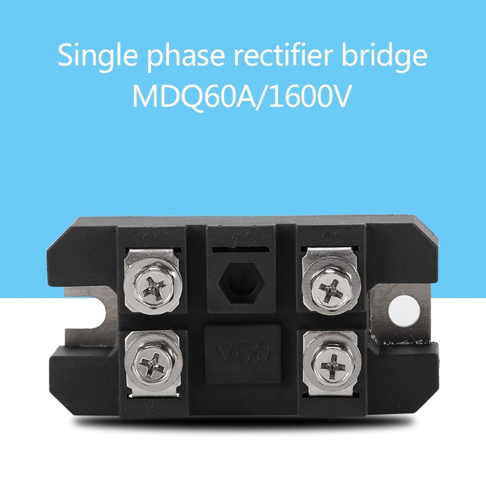 1pc Single Phase Diode Bridge Rectifier 60A 1600V High Power 4 ...