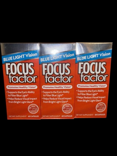 3X Focus Factor Blue Light Vision 60 Capsules Each (180 Total) *05/2025 | eBay