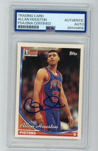 Alan Houston signed 2003 Topps Detroit Pistons New York Knicks PSA Slab ...