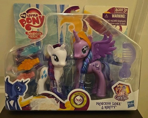 My Little Pony Crystal Empire Princess Luna & Rarity Set-HASBRO-2012 ...