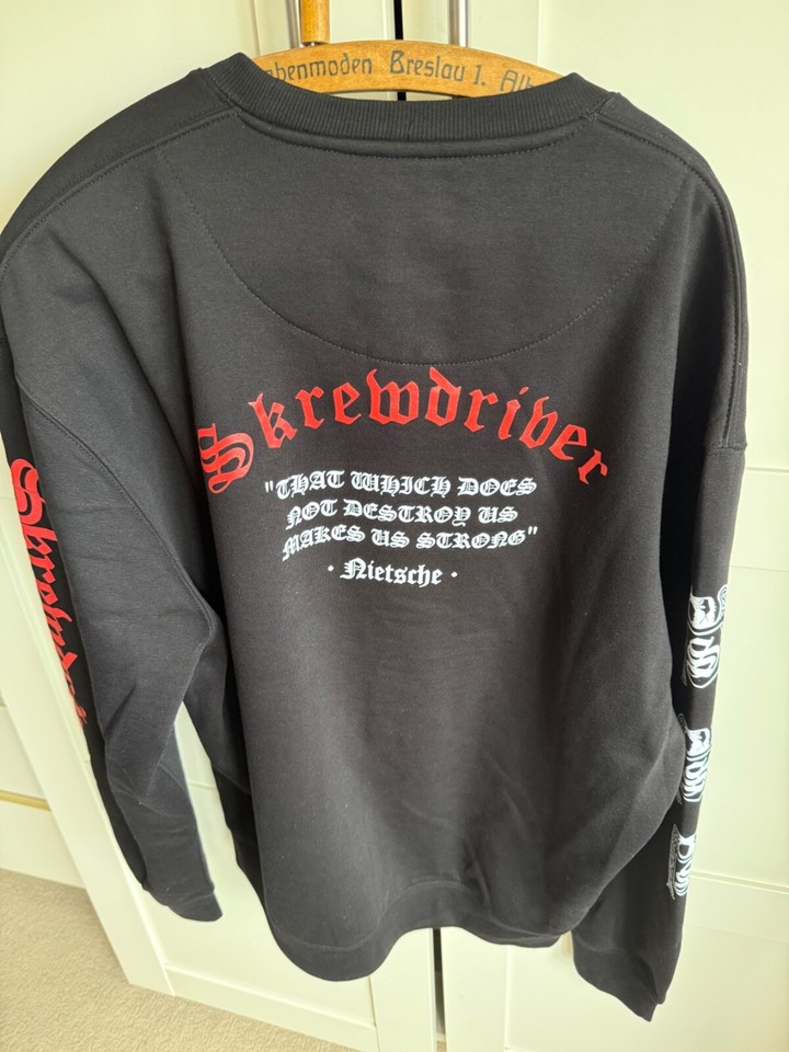 Sweatshirt Skrewdriver music band size XXL | eBay UK