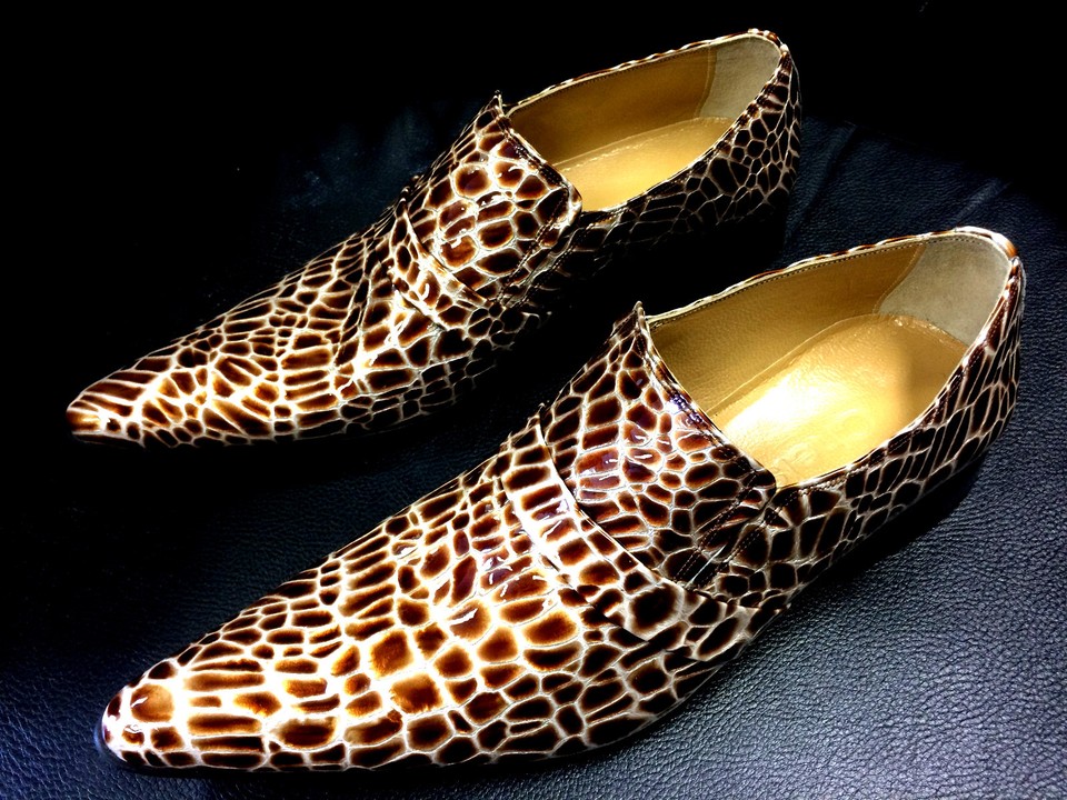 Chelsy Shoes Italian Designer Slippers Handmade Leopard Shoes | eBay