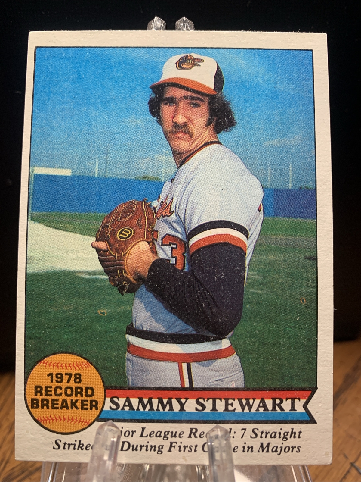 Sammy Stewart - 1979 Topps #206 - Orioles Baseball Card - Record ...
