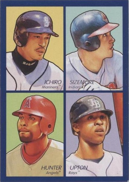 2009 Upper Deck Goudey - 4-in-1 Blue #35-63 Ichiro Suzuki, Torii Hunter ...